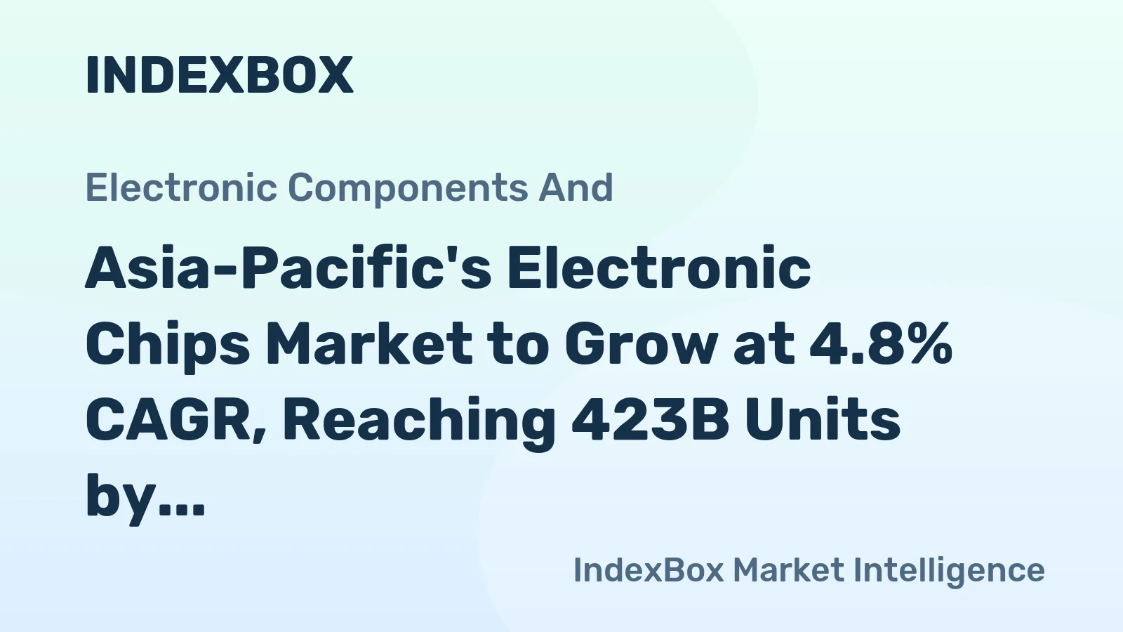 Asia-Pacific's Electronic Chips Market to Grow at 4.8% CAGR, Reaching 423B Units by 2035