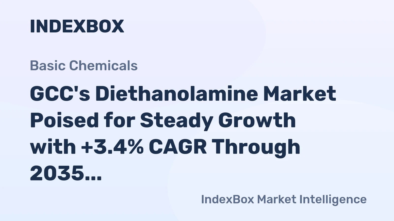 GCC's Diethanolamine Market Poised for Steady Growth with +3.4% CAGR Through 2035