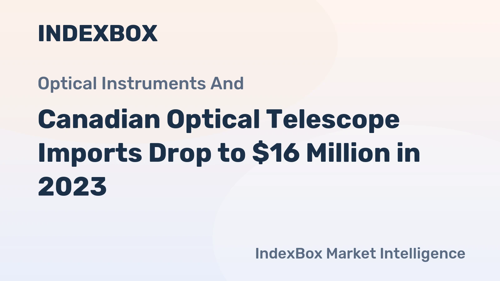 Canadian Optical Telescope Imports Drop to $16 Million in 2023