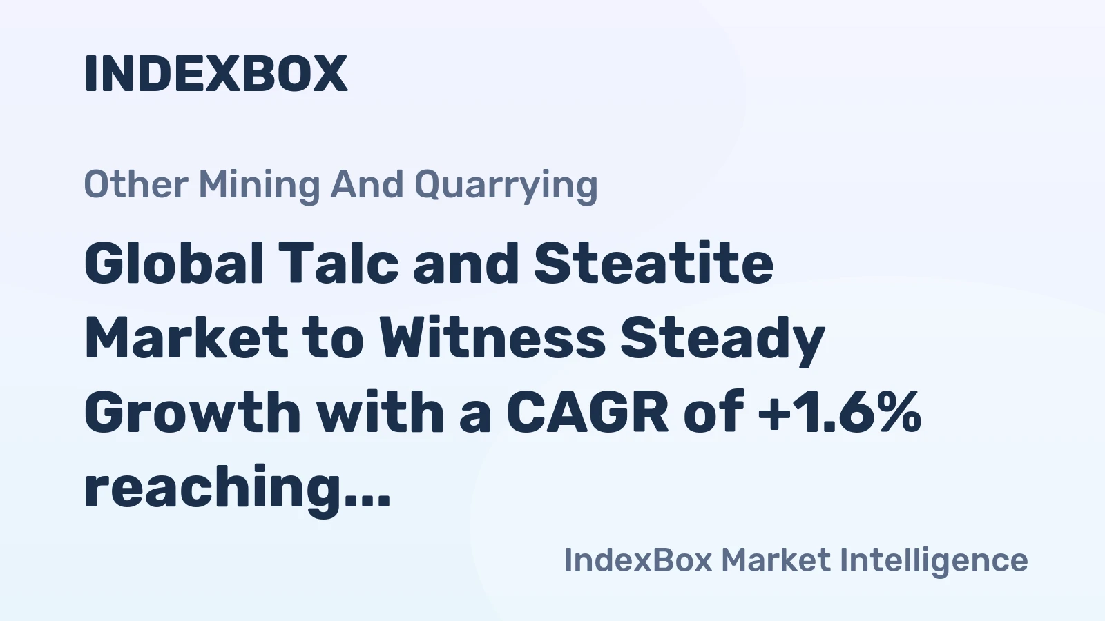 Global Talc and Steatite Market to Witness Steady Growth with a CAGR of +1.6% reaching $5.2B by 2035