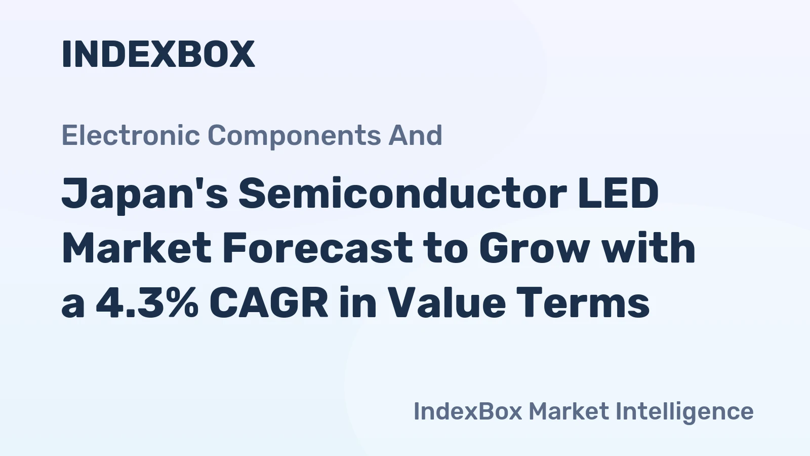 Japan's Semiconductor LED Market Forecast to Grow with a 4.3% CAGR in Value Terms