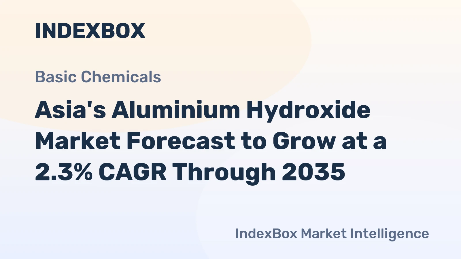 Asia's Aluminium Hydroxide Market Forecast to Grow at a 2.3% CAGR Through 2035