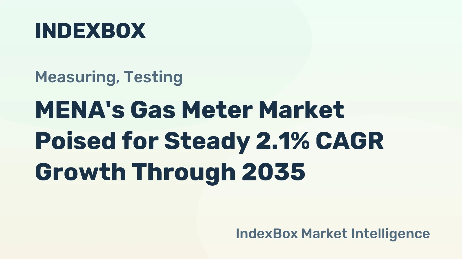 MENA's Gas Meter Market Poised for Steady 2.1% CAGR Growth Through 2035