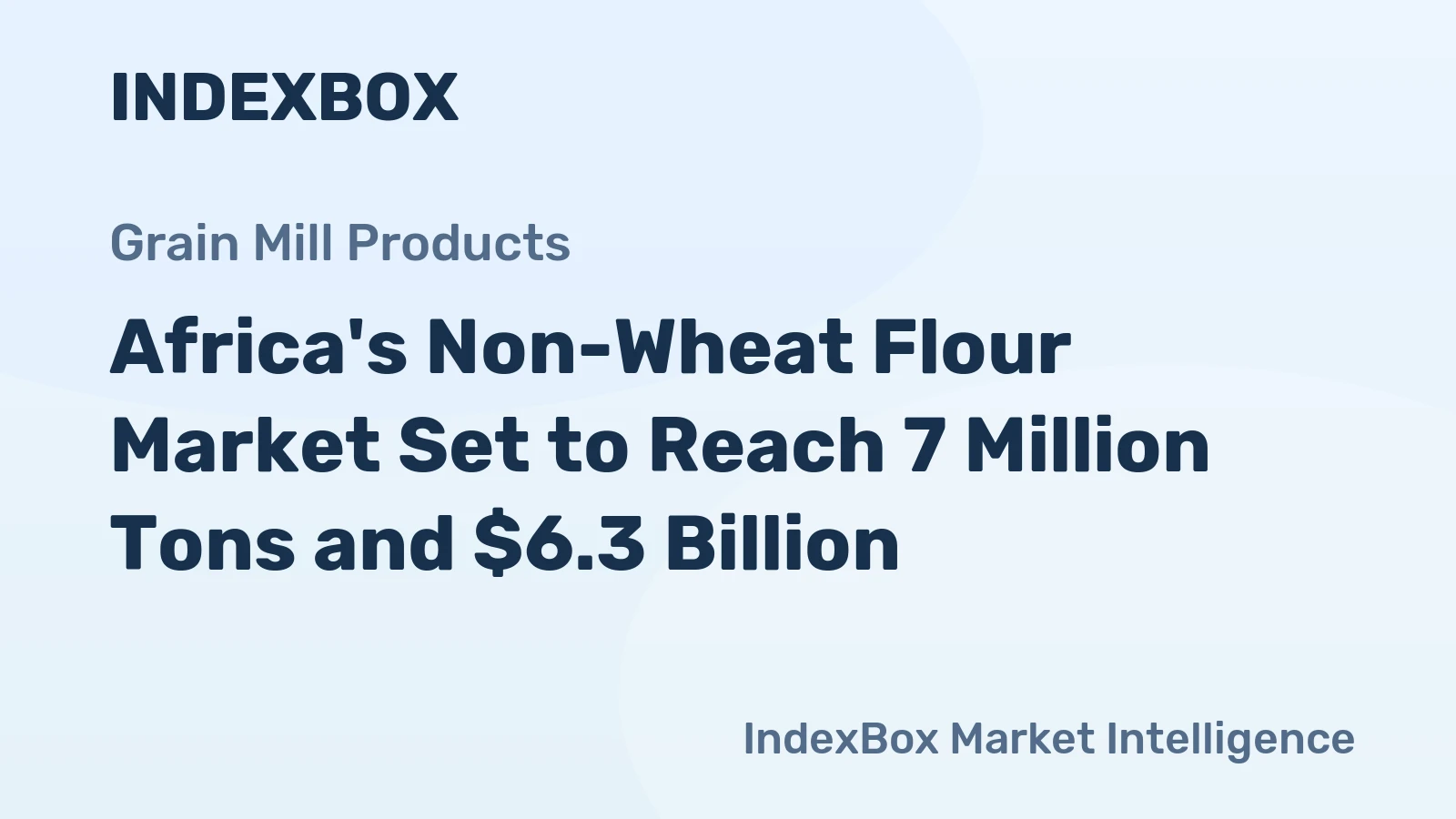 Africa's Non-Wheat Flour Market Set to Reach 7 Million Tons and $6.3 Billion
