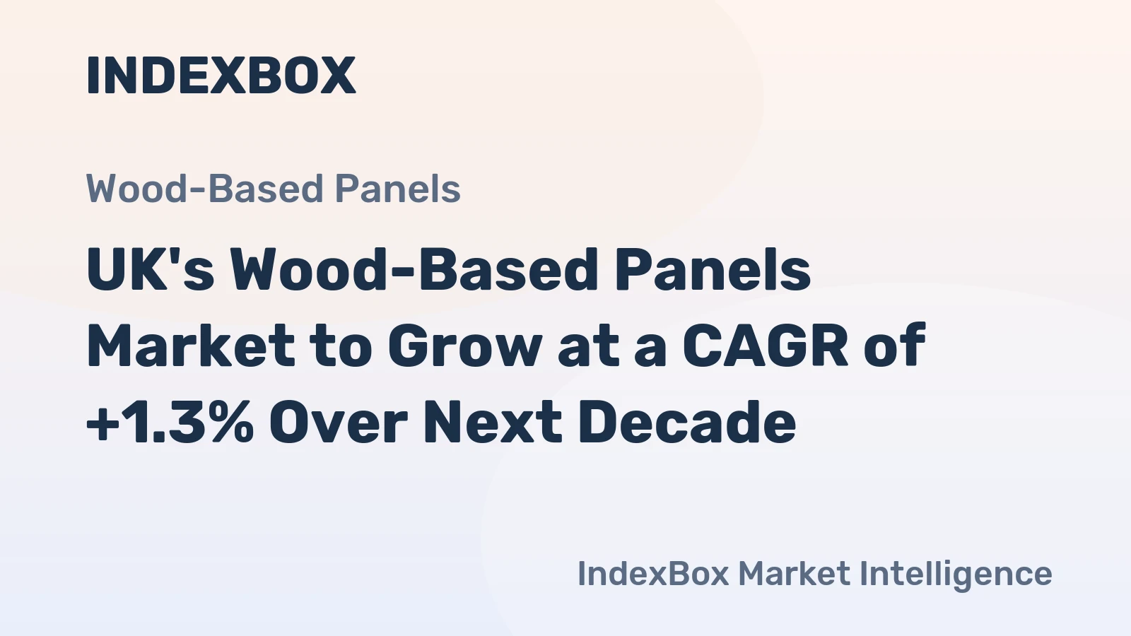 UK's Wood-Based Panels Market to Grow at a CAGR of +1.3% Over Next Decade