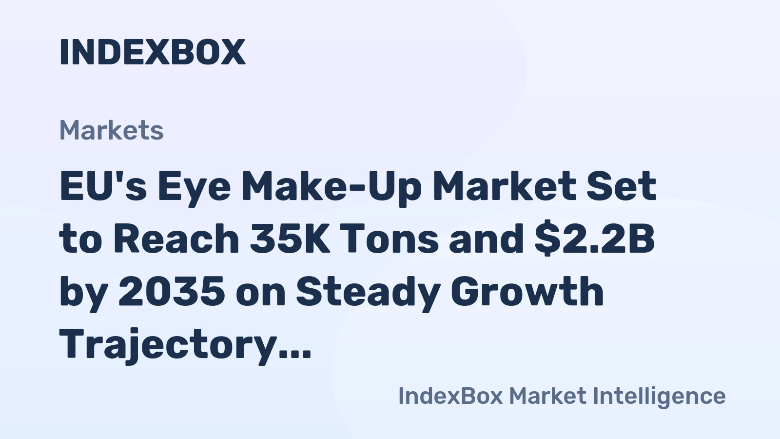 EU's Eye Make-Up Market Set to Reach 35K Tons and $2.2B by 2035 on Steady Growth Trajectory