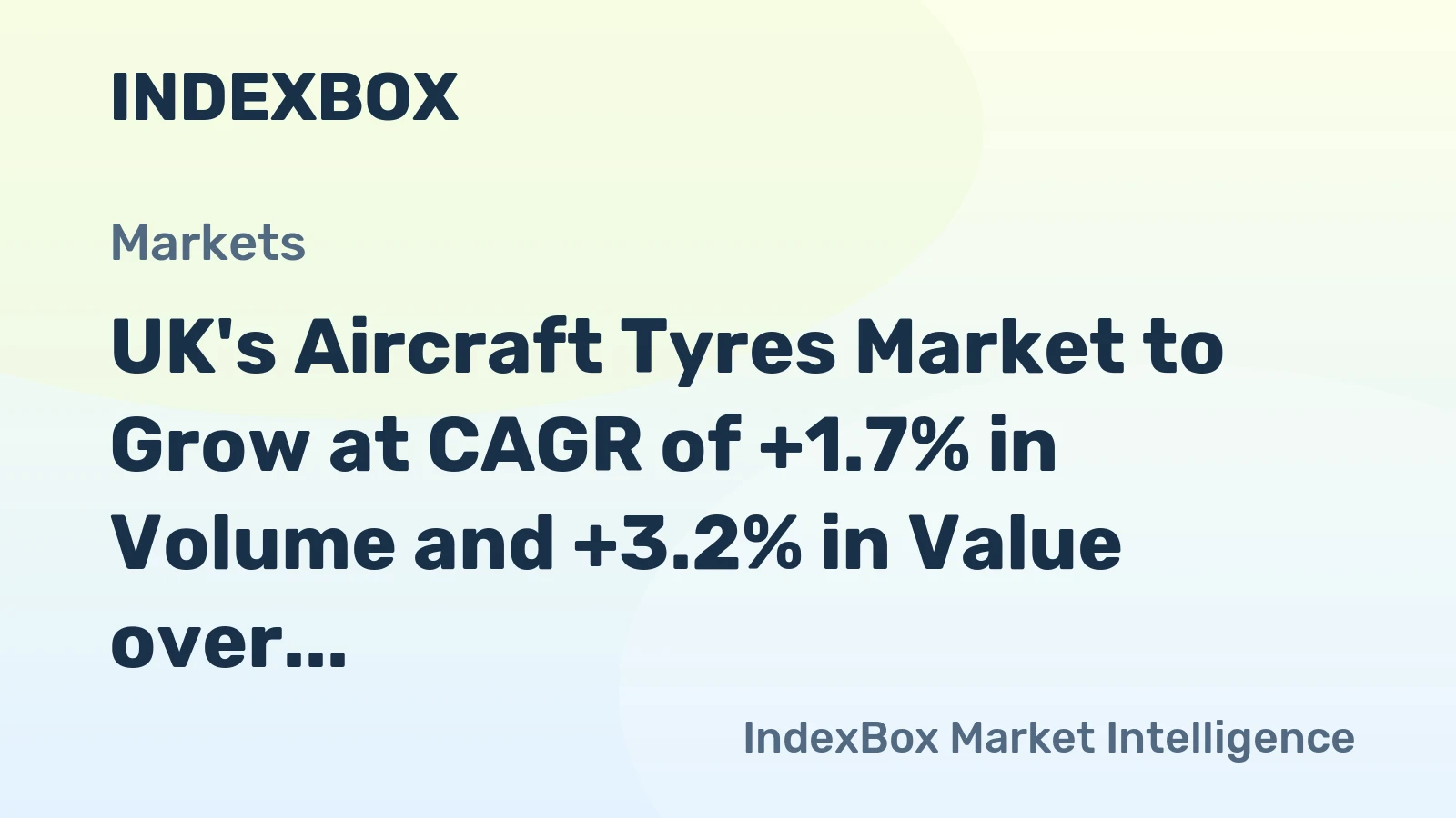 UK's Aircraft Tyres Market to Grow at CAGR of +1.7% in Volume and +3.2% in Value over Next Decade