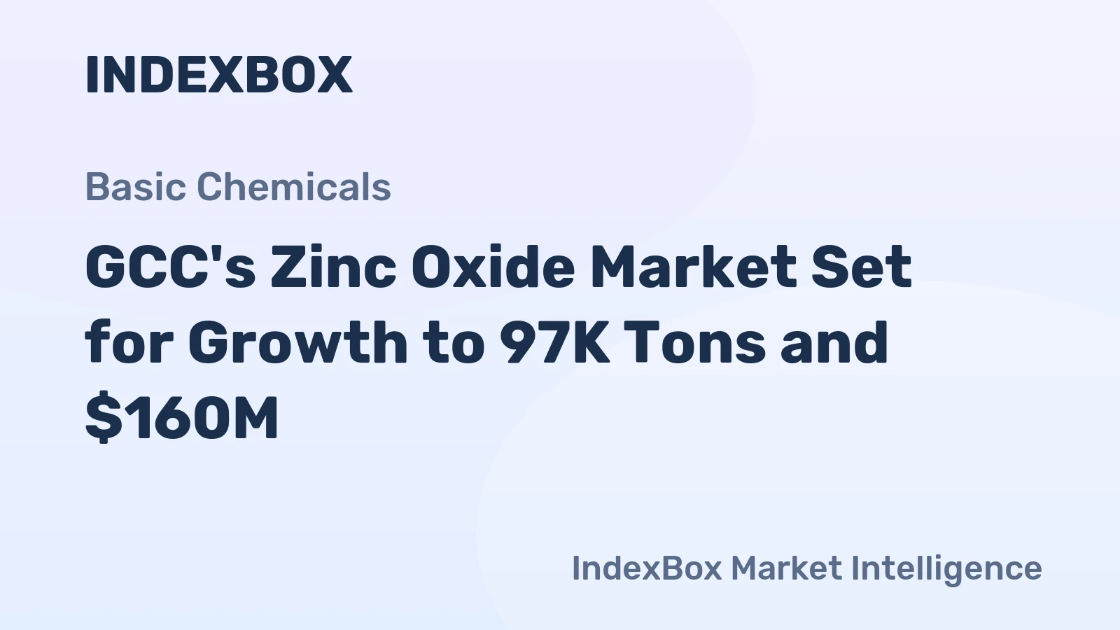 GCC's Zinc Oxide Market Set for Growth to 97K Tons and $160M