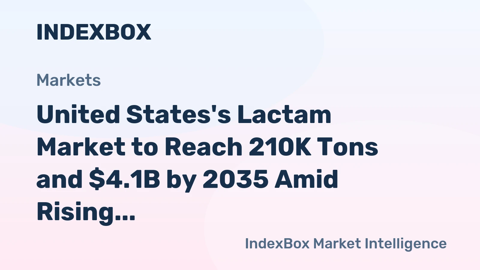 United States's Lactam Market to Reach 210K Tons and $4.1B by 2035 Amid Rising Demand and Shifting Trade