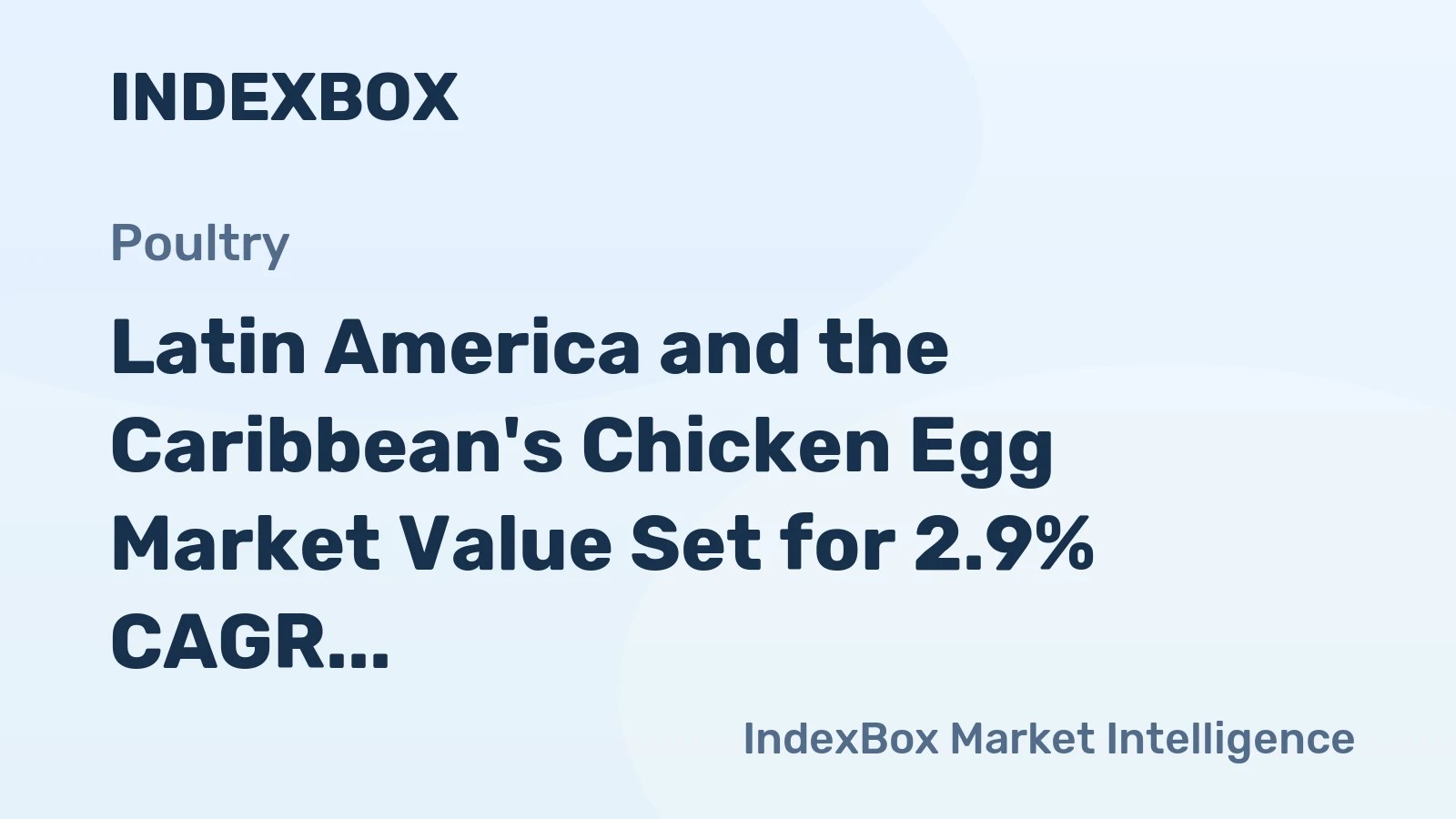 Latin America and the Caribbean's Chicken Egg Market Value Set for 2.9% CAGR Growth Through 2035
