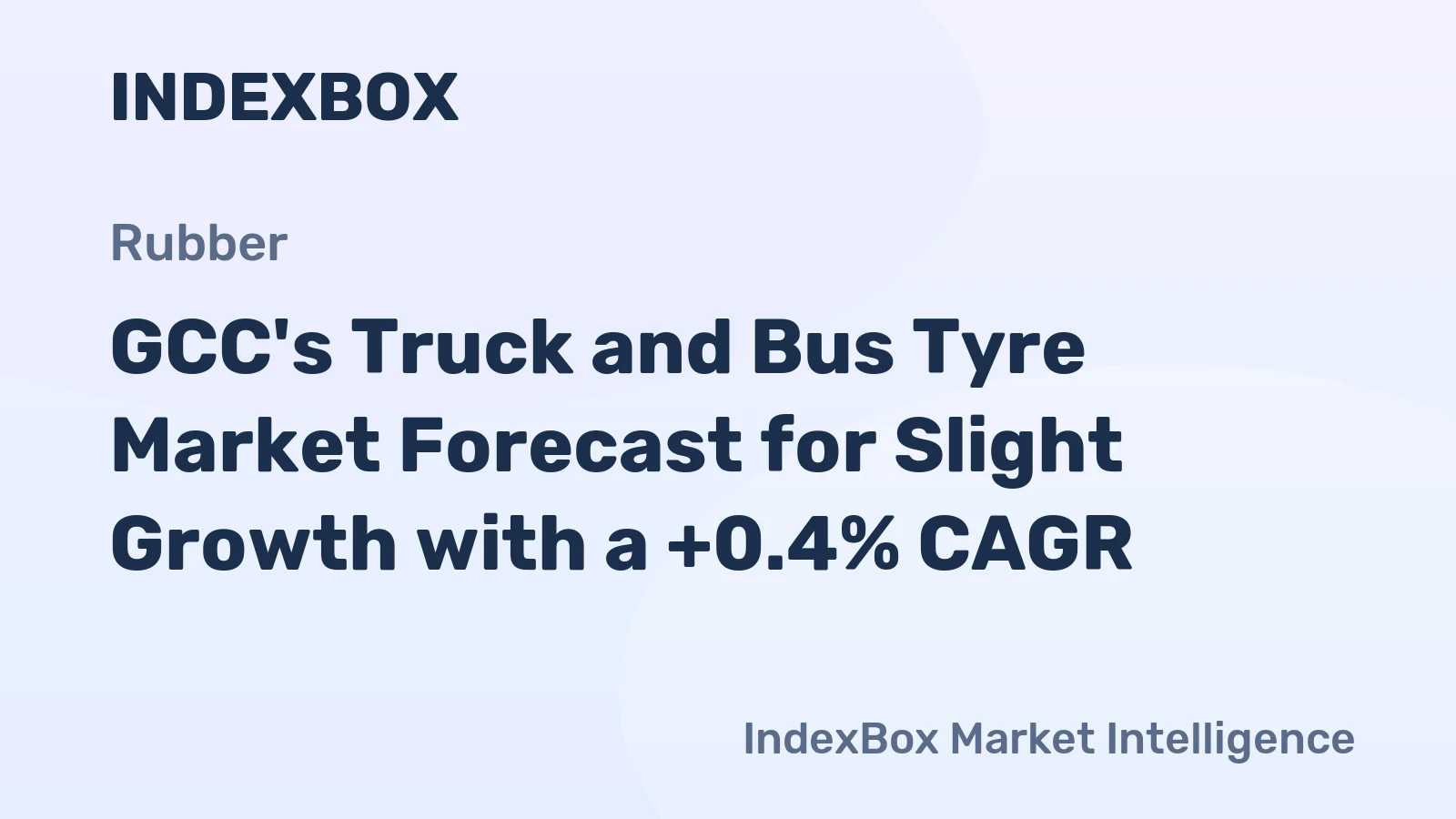GCC's Truck and Bus Tyre Market Forecast for Slight Growth with a +0.4% CAGR