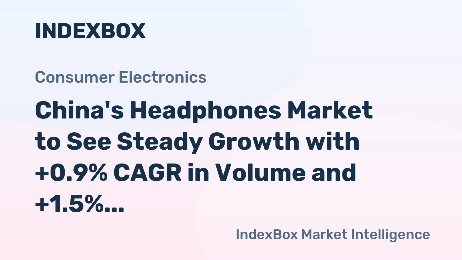 China's Headphones Market to See Steady Growth with +0.9% CAGR in Volume and +1.5% CAGR in Value by 2035