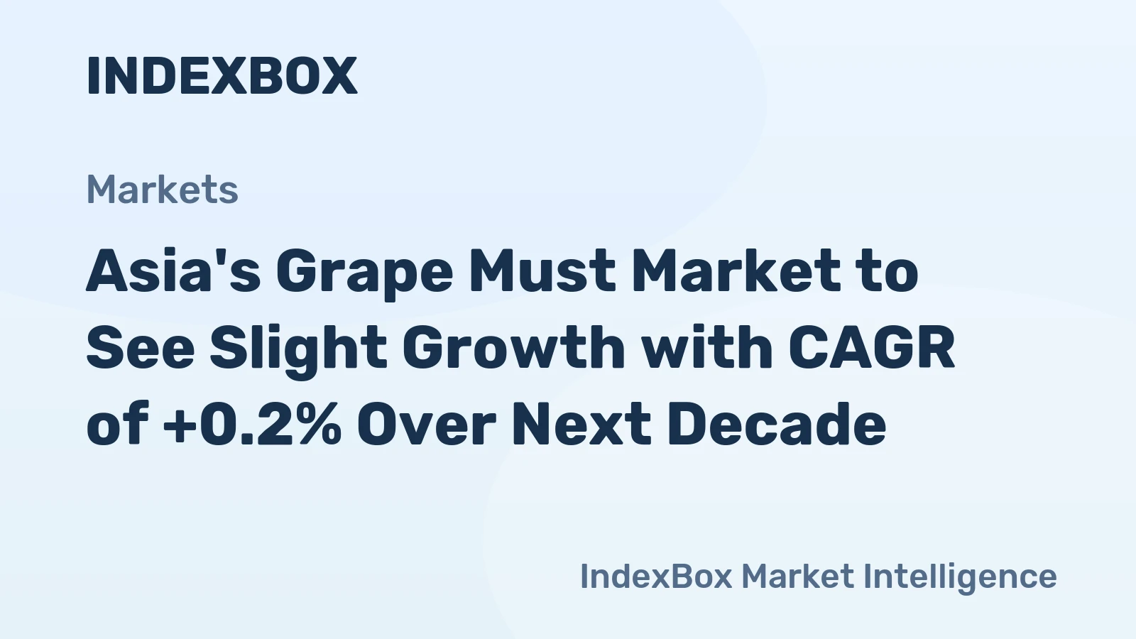 Asia's Grape Must Market to See Slight Growth with CAGR of +0.2% Over Next Decade