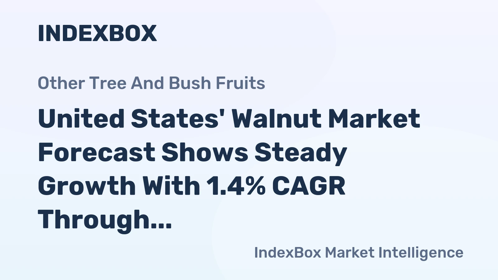 United States' Walnut Market Forecast Shows Steady Growth With 1.4% CAGR Through 2035