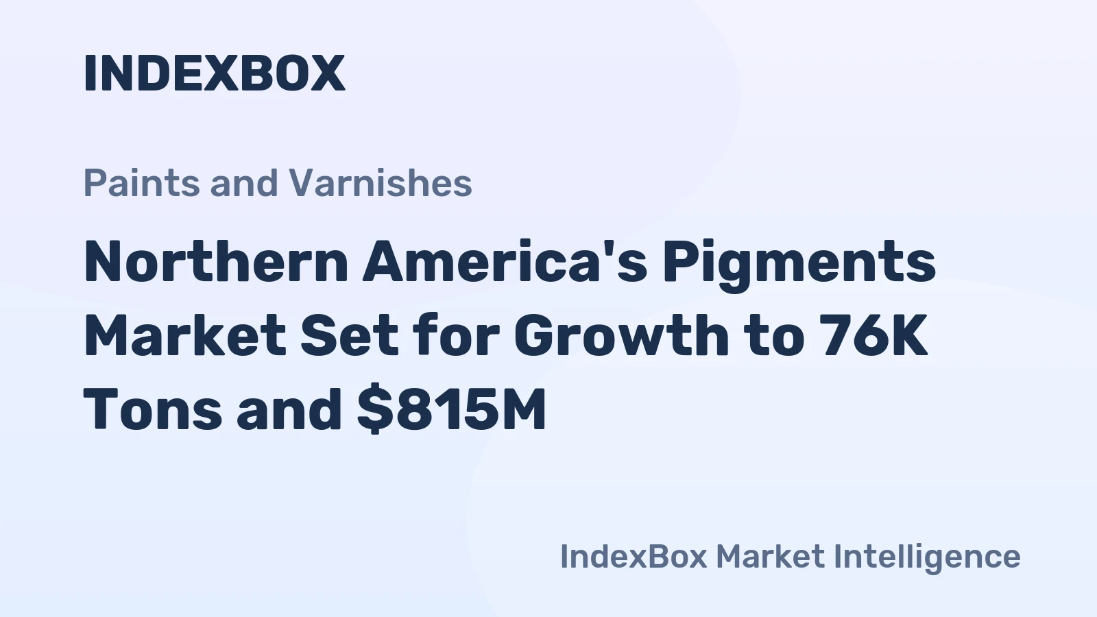 Northern America's Pigments Market Set for Growth to 76K Tons and $815M
