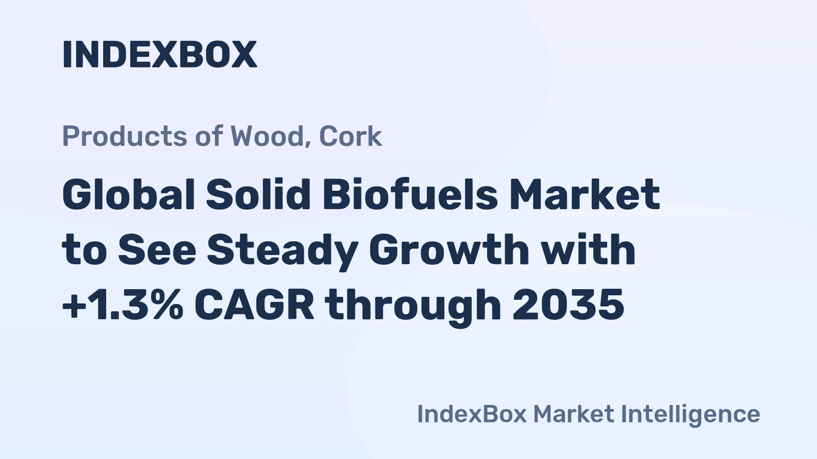 Global Solid Biofuels Market to See Steady Growth with +1.3% CAGR through 2035