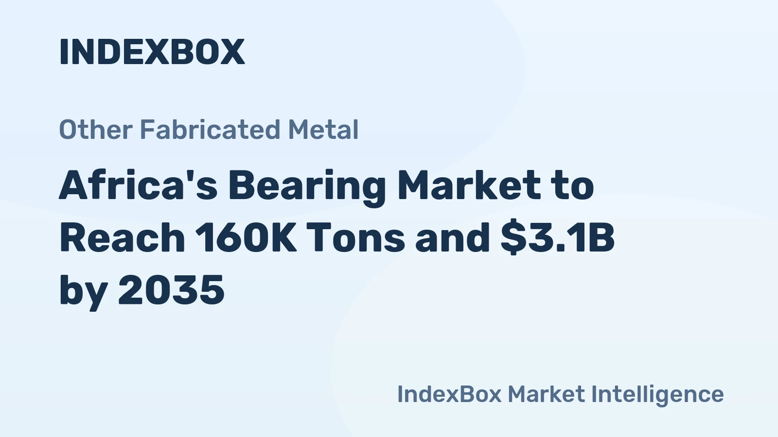 Africa's Bearing Market to Reach 160K Tons and $3.1B by 2035
