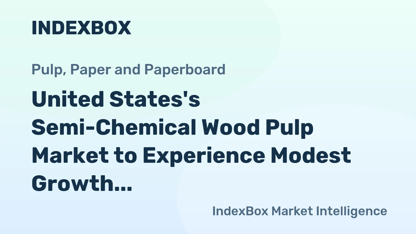 United States's Semi-Chemical Wood Pulp Market to Experience Modest Growth with +0.2% CAGR from 2024 to 2035