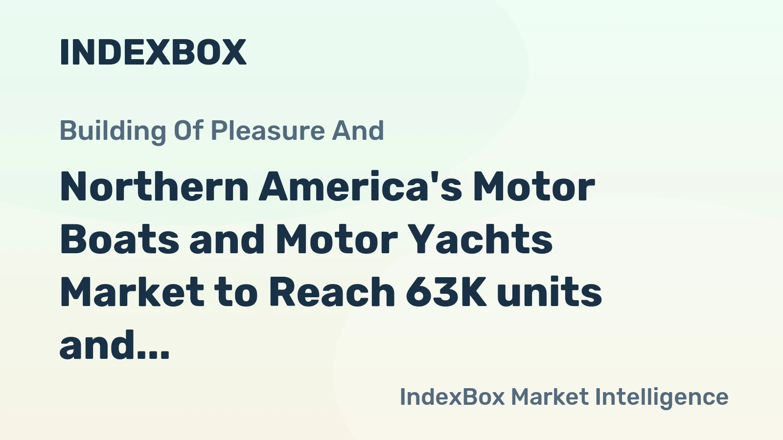Northern America's Motor Boats and Motor Yachts Market to Reach 63K units and $6B by 2035