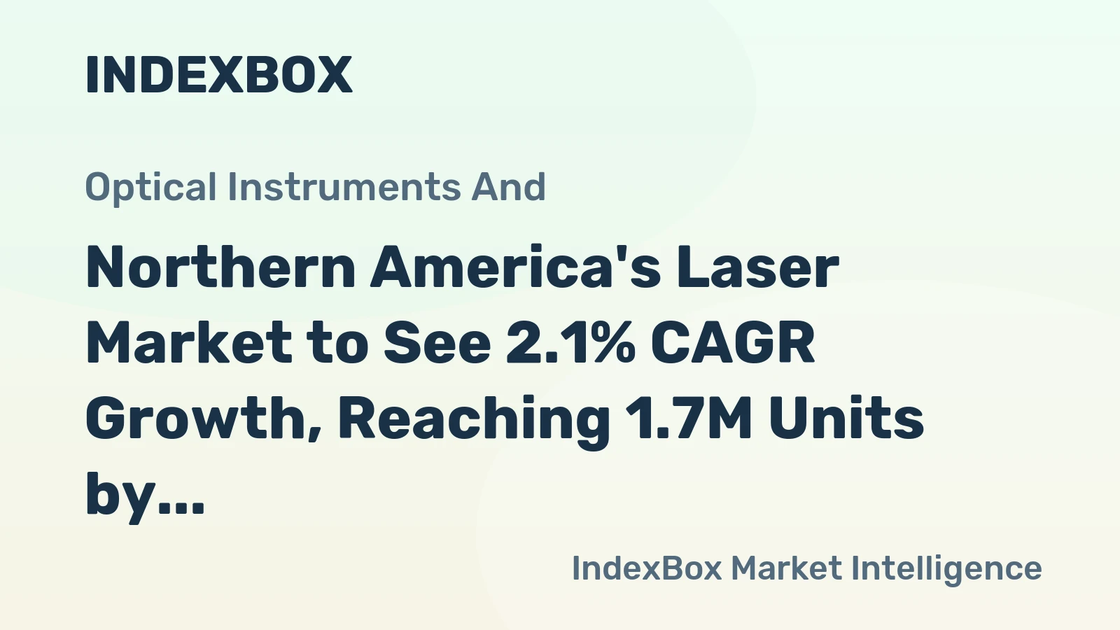 Northern America's Laser Market to See 2.1% CAGR Growth, Reaching 1.7M Units by 2035