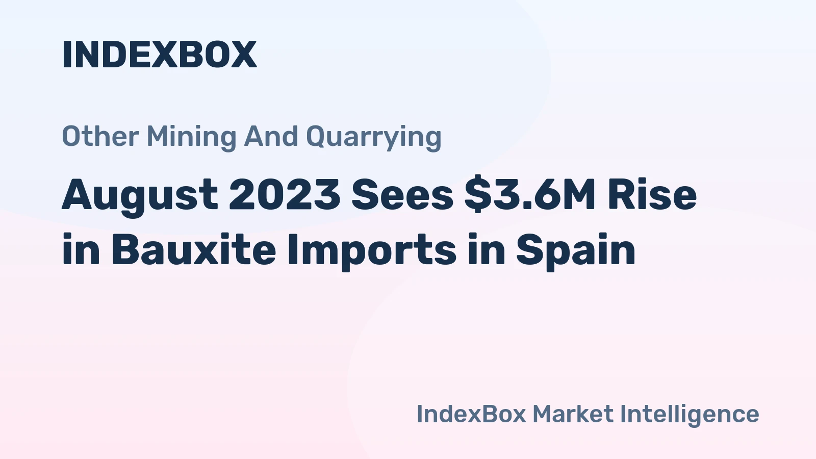 August 2023 Sees $3.6M Rise in Bauxite Imports in Spain