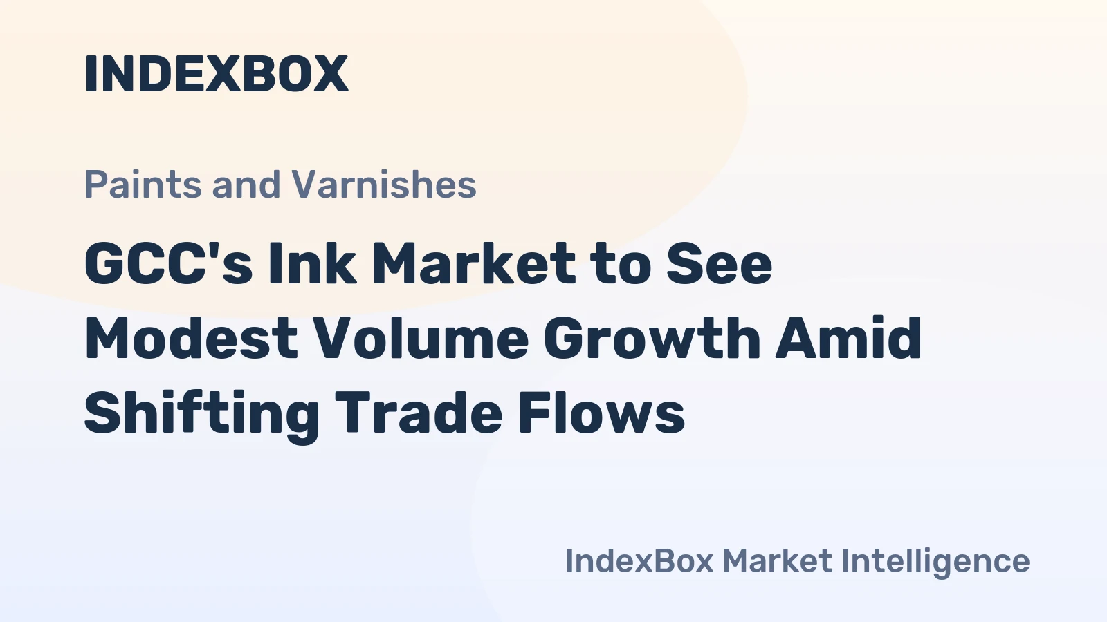 GCC's Ink Market to See Modest Volume Growth Amid Shifting Trade Flows