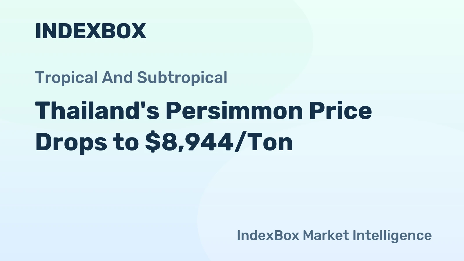 Thailand's Persimmon Price Drops to $8,944/Ton