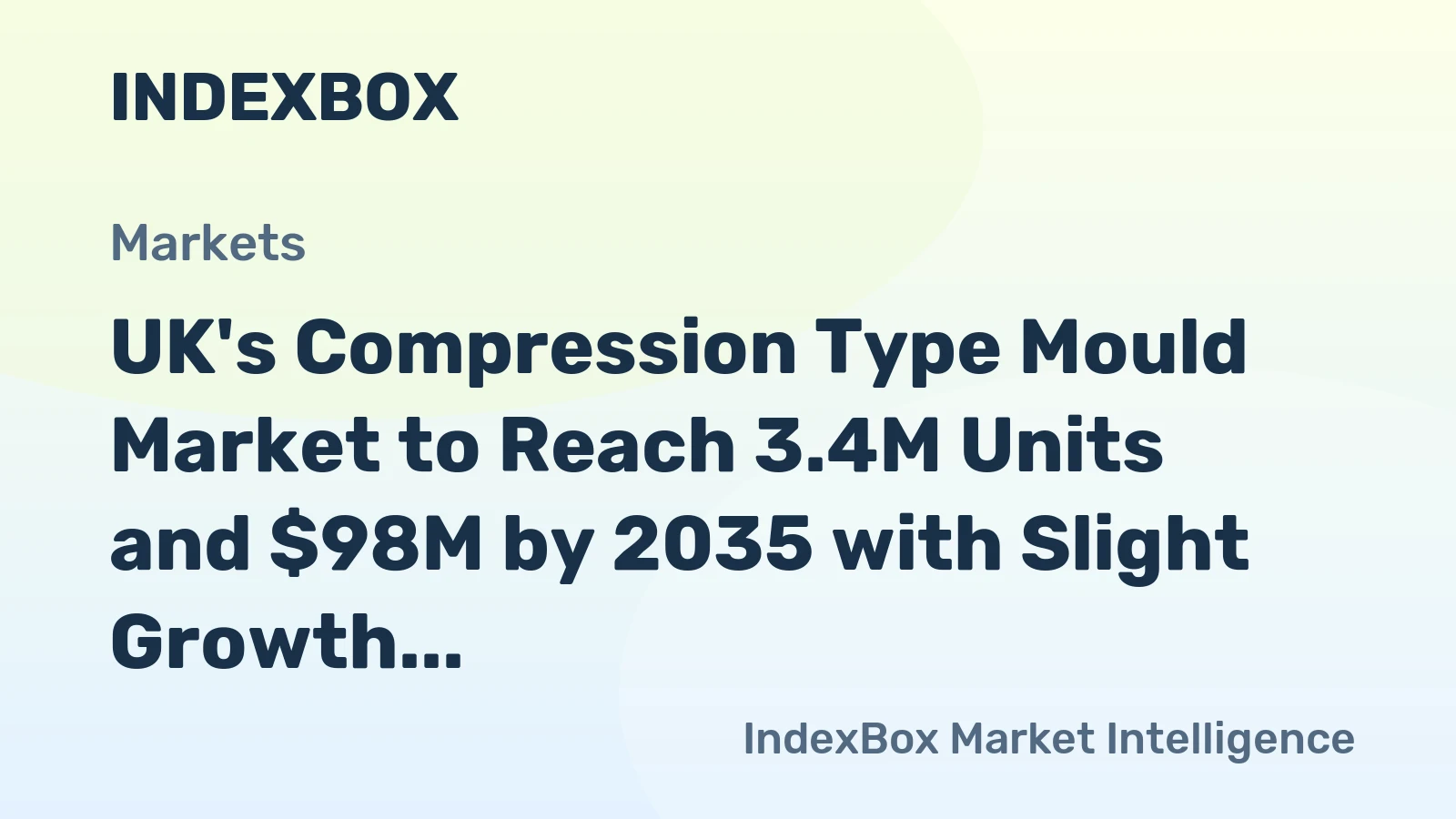 UK's Compression Type Mould Market to Reach 3.4M Units and $98M by 2035 with Slight Growth Forecasted