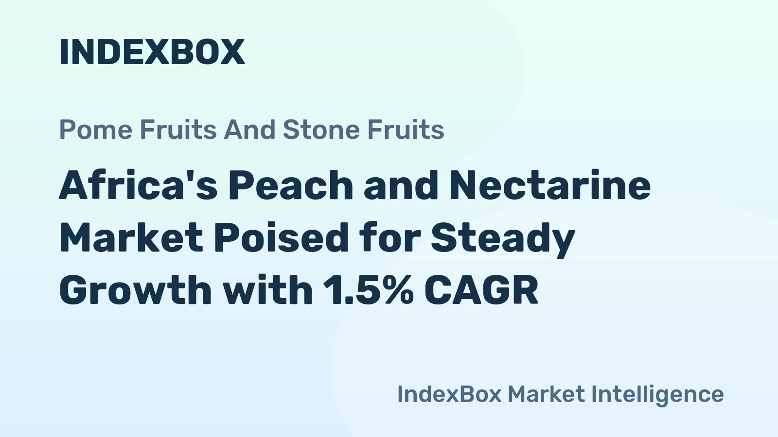Africa's Peach and Nectarine Market Poised for Steady Growth with 1.5% CAGR