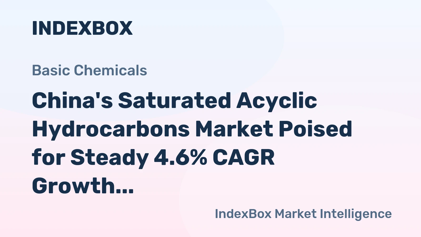 China's Saturated Acyclic Hydrocarbons Market Poised for Steady 4.6% CAGR Growth Through 2035