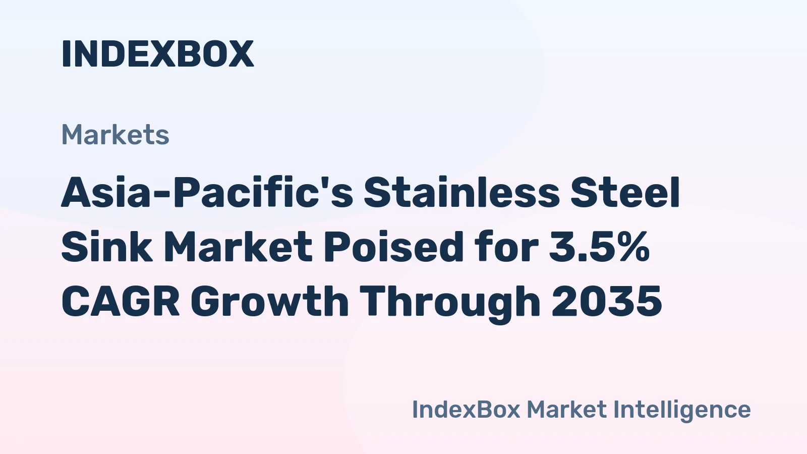 Asia-Pacific's Stainless Steel Sink Market Poised for 3.5% CAGR Growth Through 2035