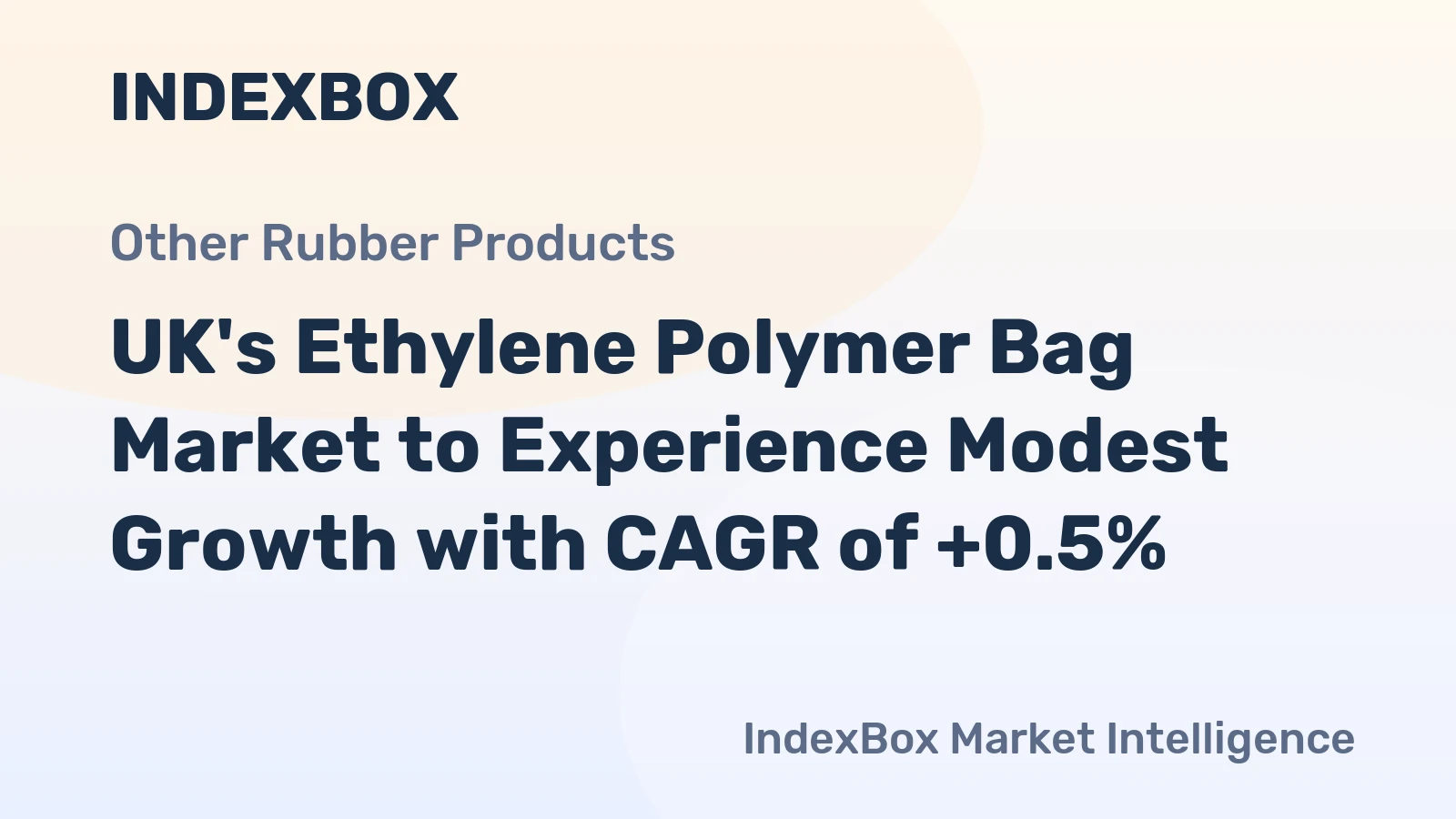 UK's Ethylene Polymer Bag Market to Experience Modest Growth with CAGR of +0.5%