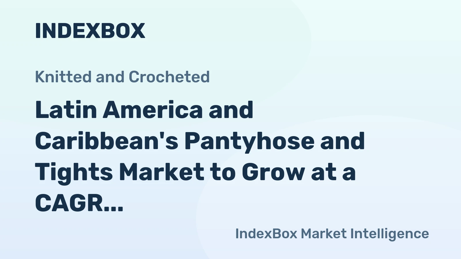 Latin America and Caribbean's Pantyhose and Tights Market to Grow at a CAGR of 3.5% Through 2035