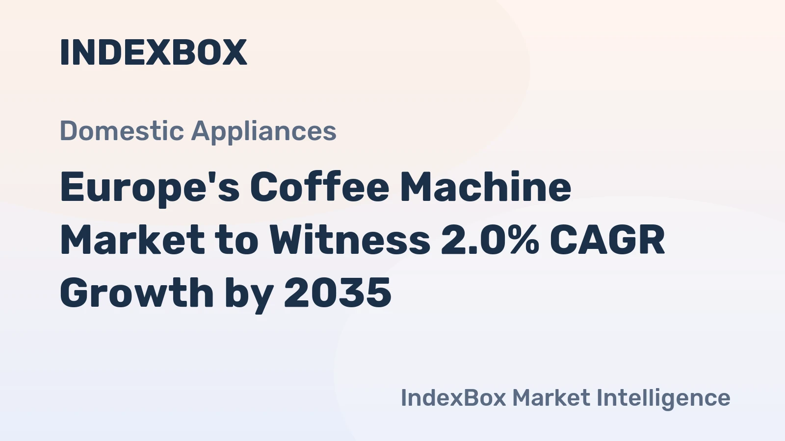 Europe's Coffee Machine Market to Witness 2.0% CAGR Growth by 2035