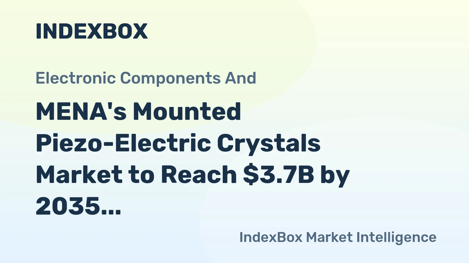 MENA's Mounted Piezo-Electric Crystals Market to Reach $3.7B by 2035 with +2.9% CAGR