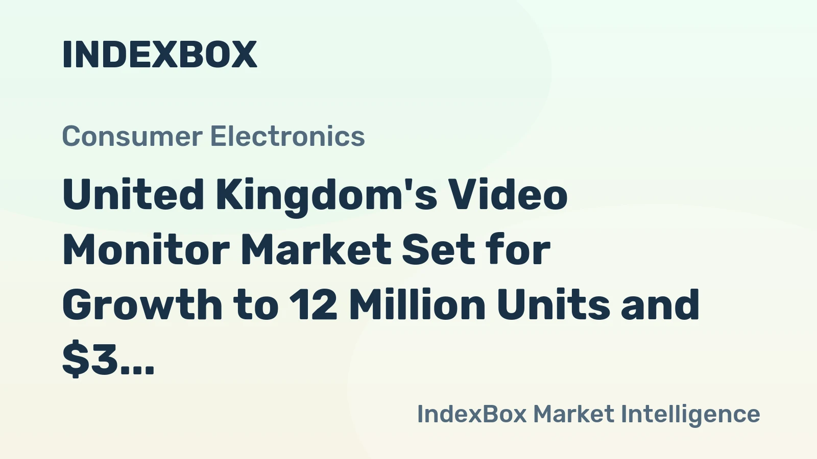 United Kingdom's Video Monitor Market Set for Growth to 12 Million Units and $3 Billion Value