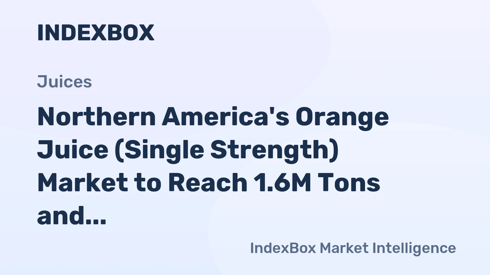 Northern America's Orange Juice (Single Strength) Market to Reach 1.6M Tons and $1.3B by 2035, with Slow Growth Forecasted