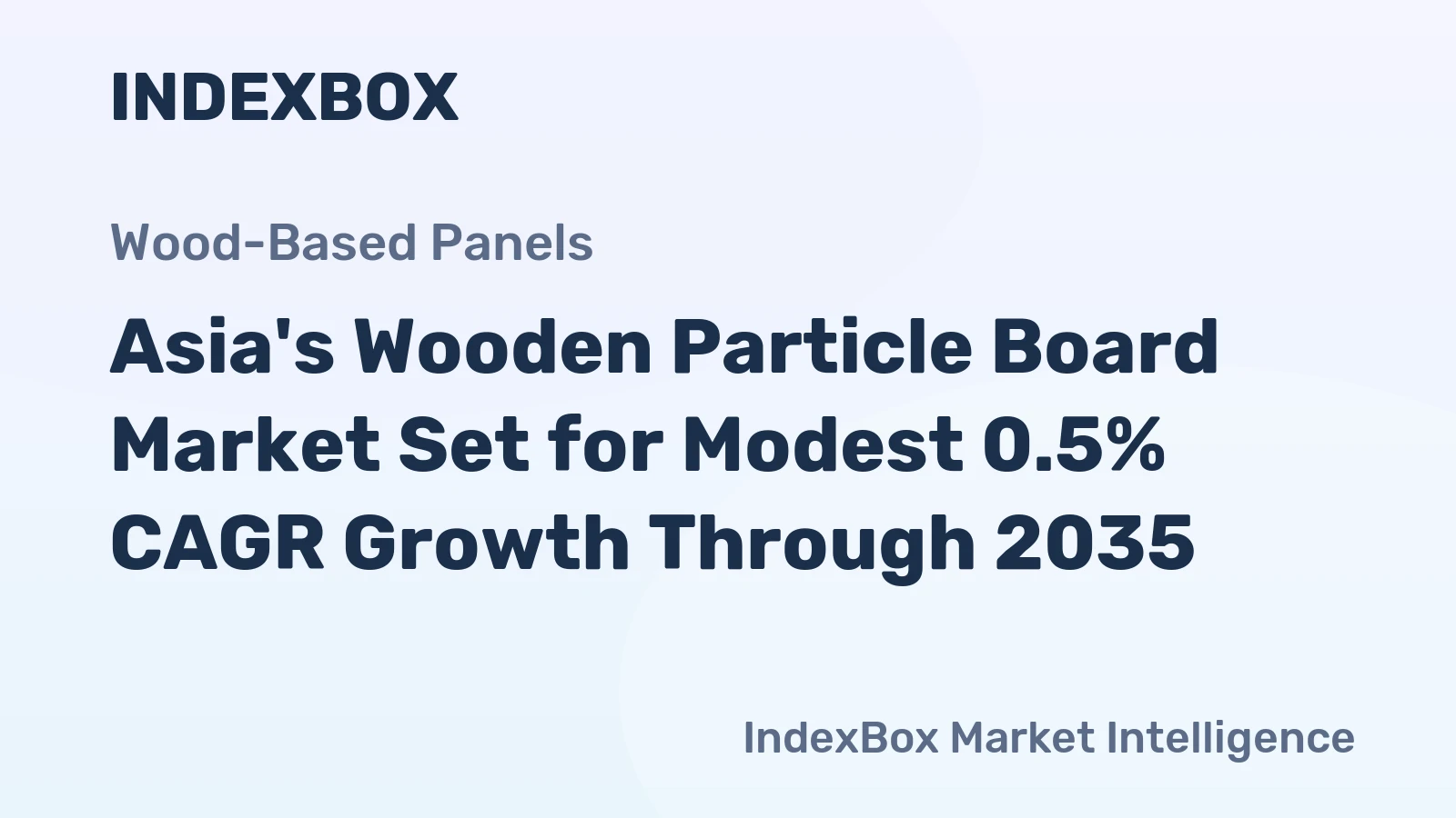 Asia's Wooden Particle Board Market Set for Modest 0.5% CAGR Growth Through 2035