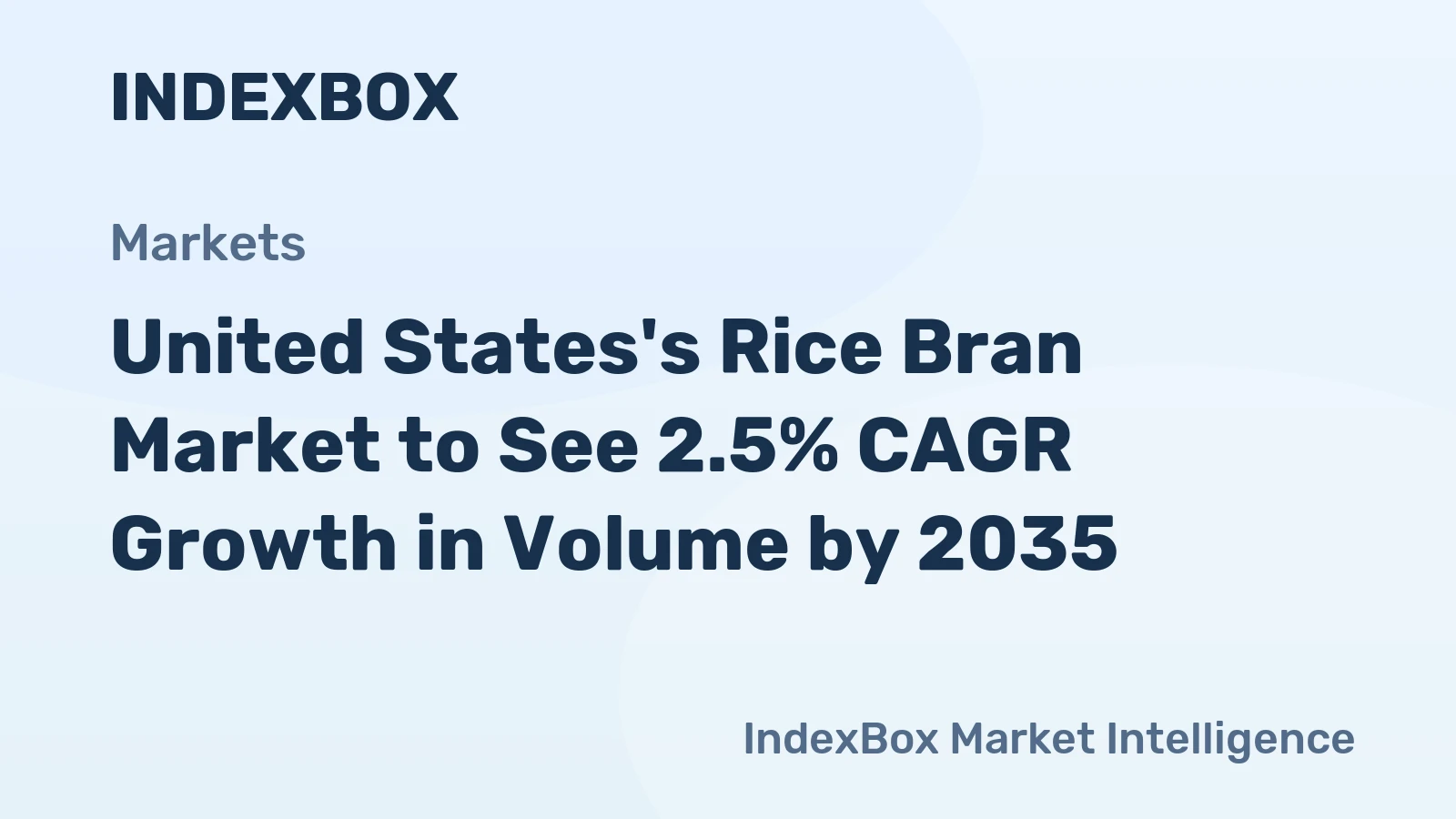 United States's Rice Bran Market to See 2.5% CAGR Growth in Volume by 2035
