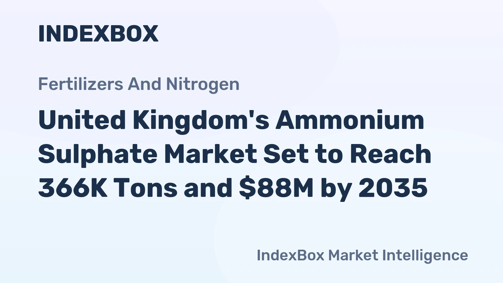 United Kingdom's Ammonium Sulphate Market Set to Reach 366K Tons and $88M by 2035