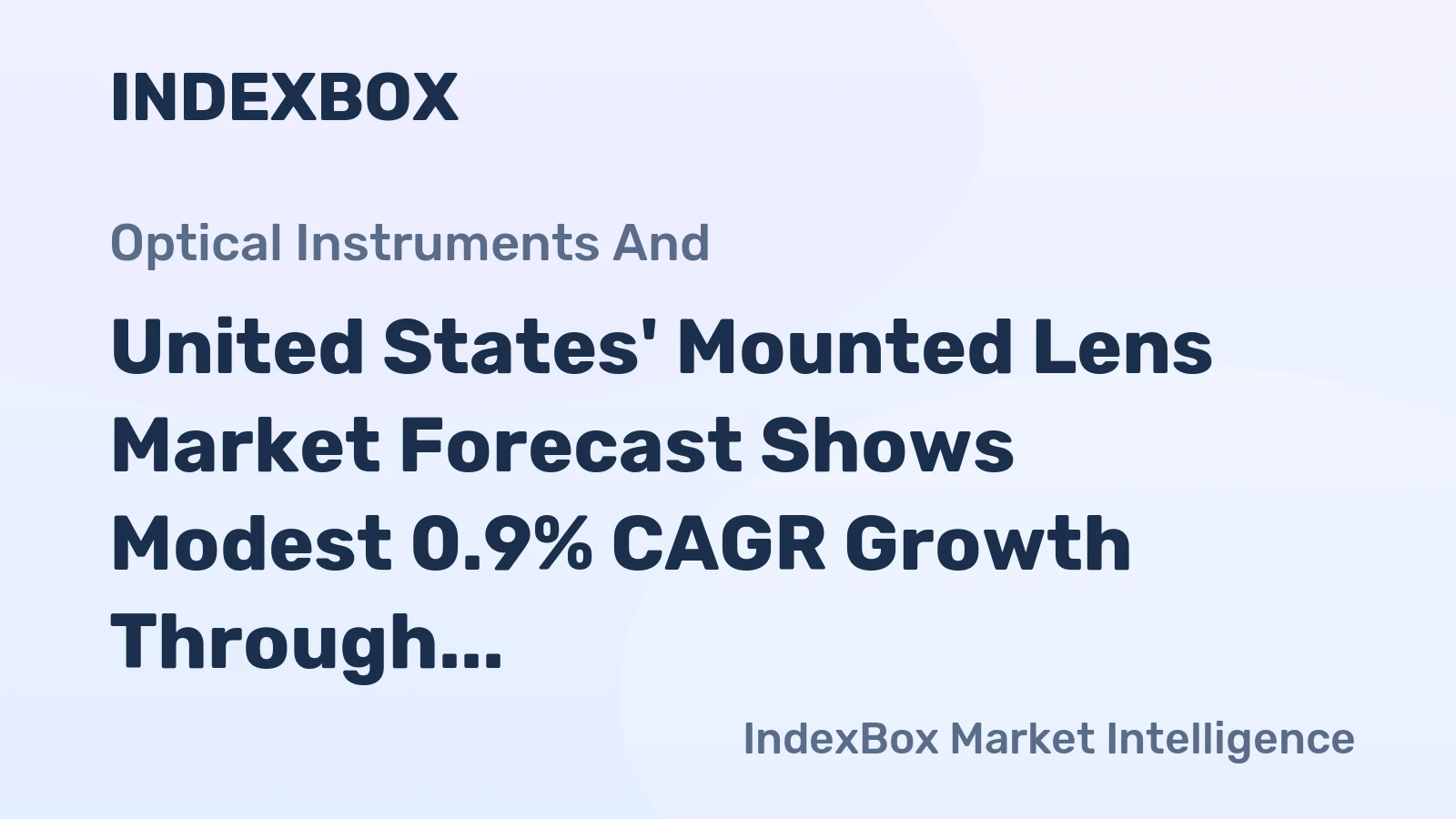 United States' Mounted Lens Market Forecast Shows Modest 0.9% CAGR Growth Through 2035