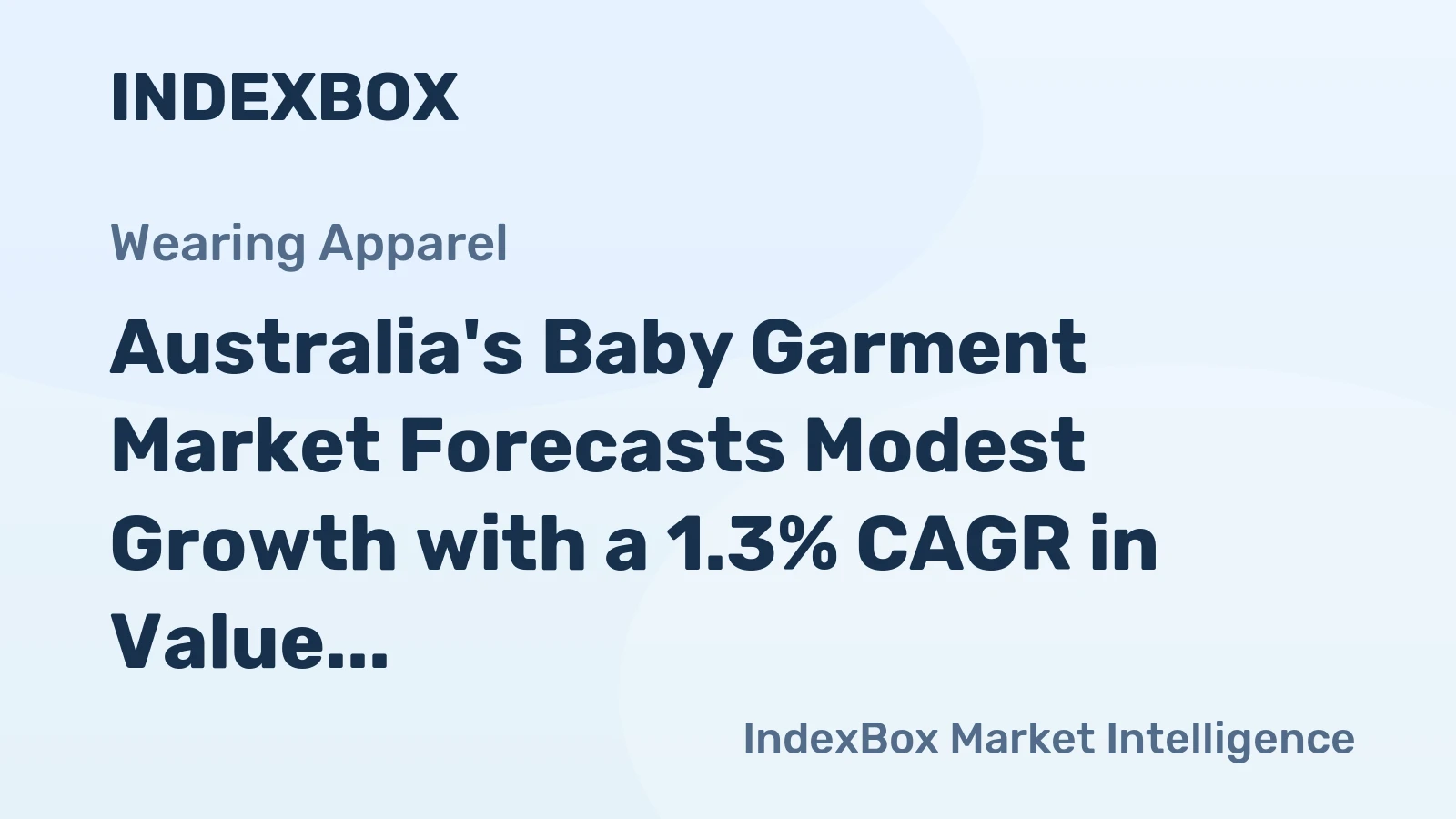 Australia's Baby Garment Market Forecasts Modest Growth with a 1.3% CAGR in Value Through 2035