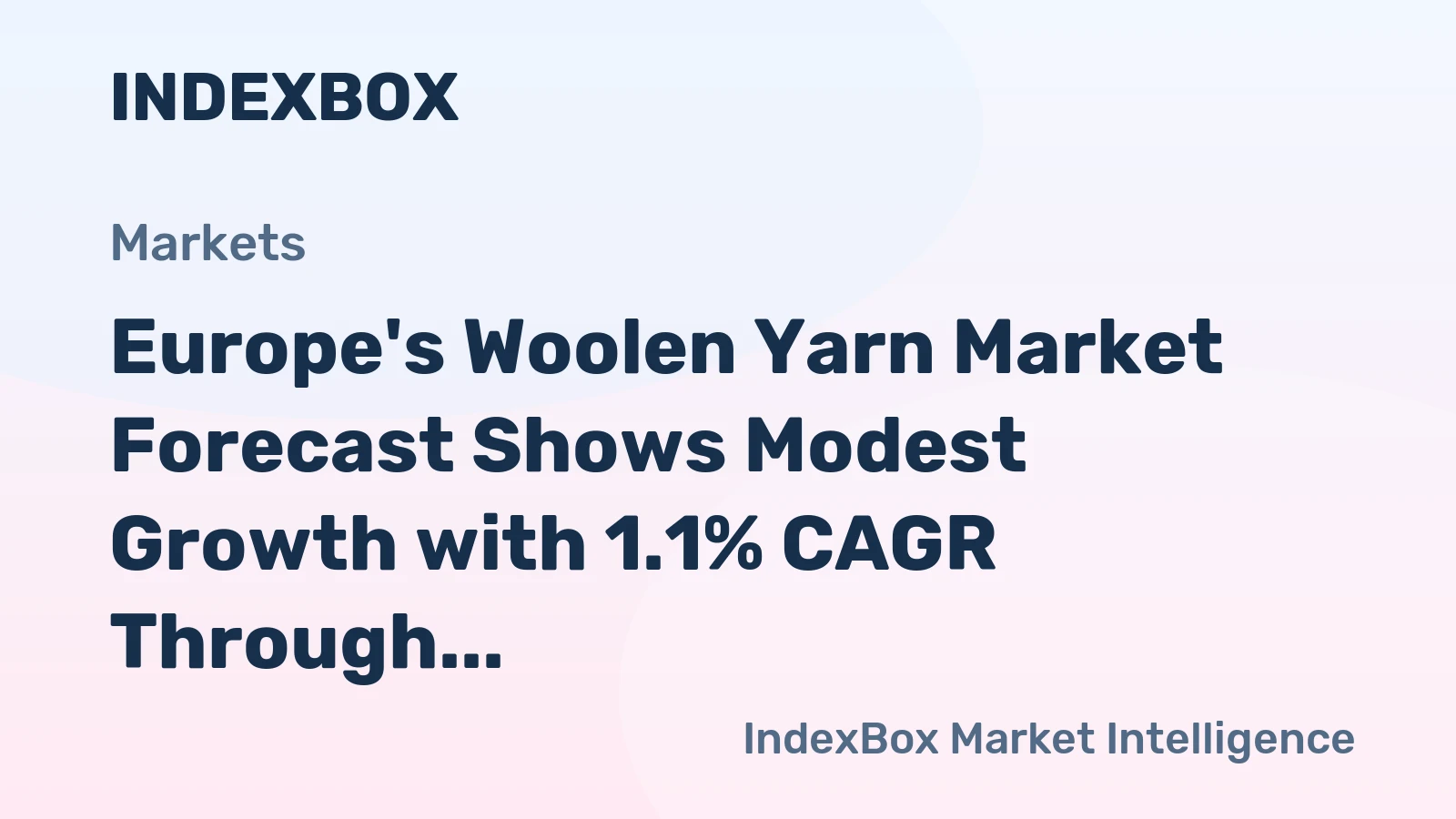 Europe's Woolen Yarn Market Forecast Shows Modest Growth with 1.1% CAGR Through 2035