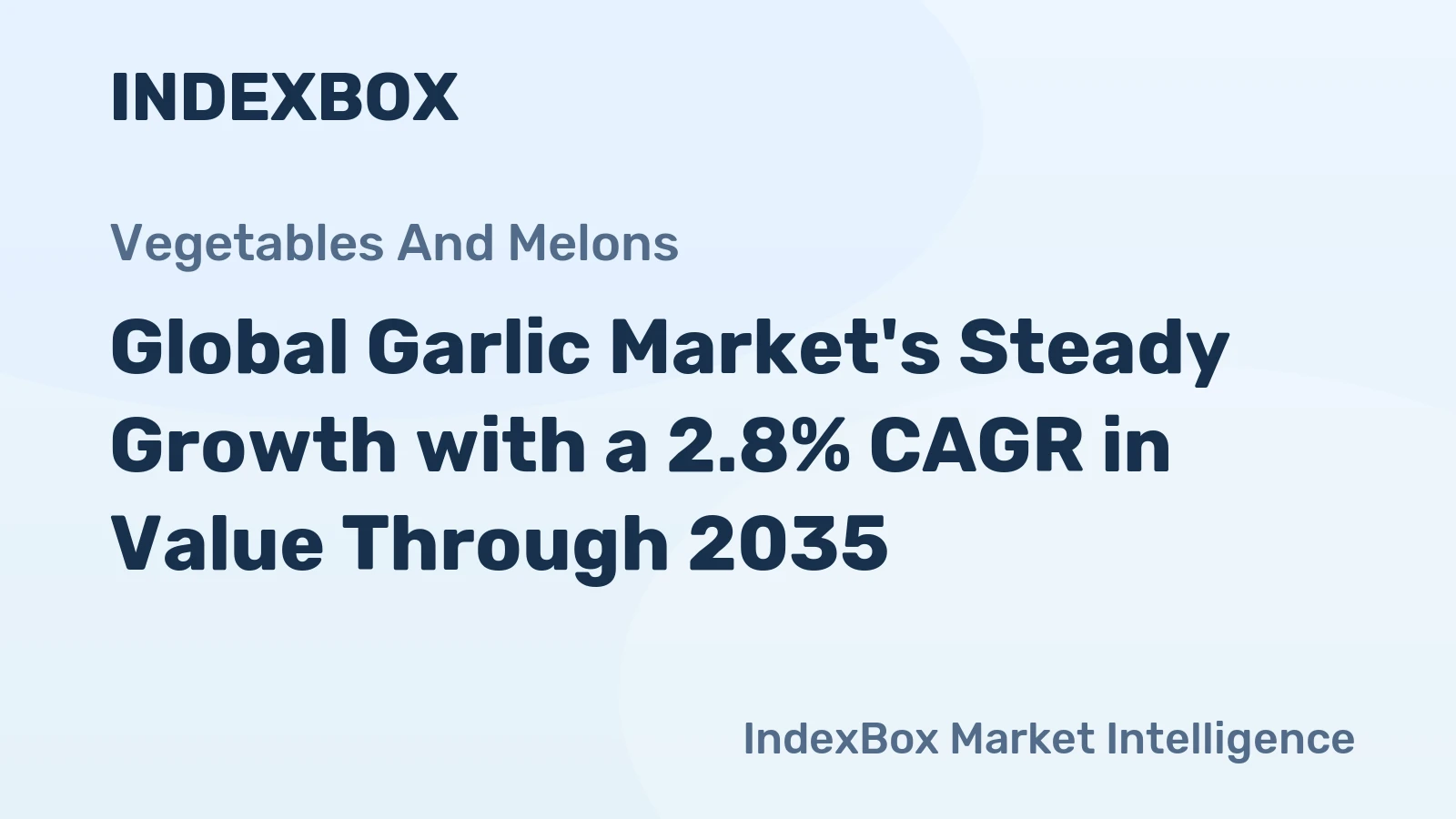 Global Garlic Market's Steady Growth with a 2.8% CAGR in Value Through 2035