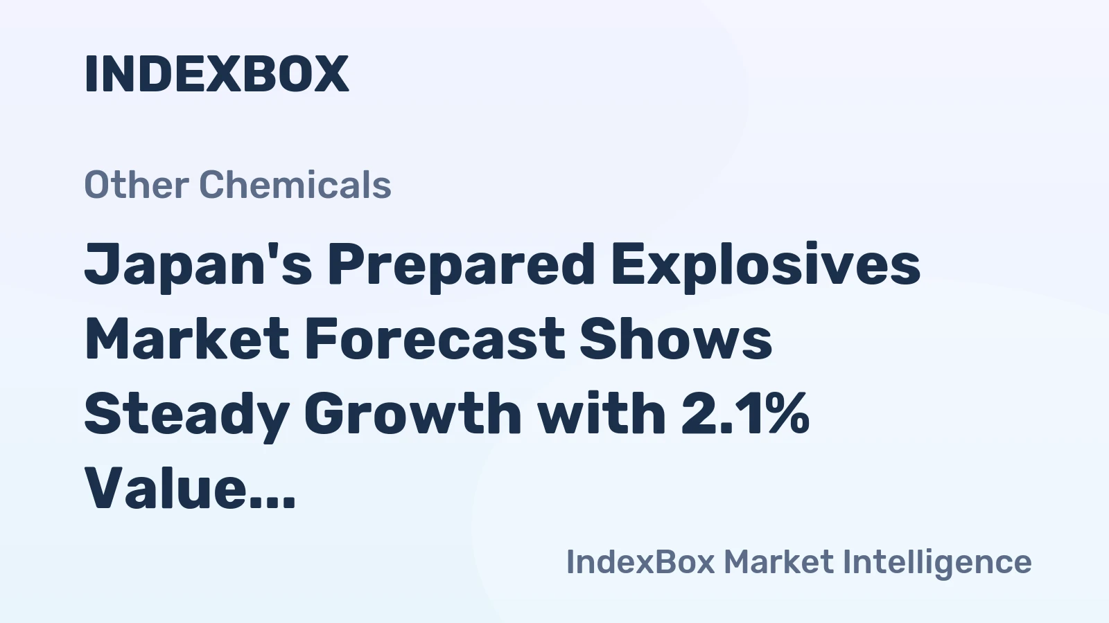 Japan's Prepared Explosives Market Forecast Shows Steady Growth with 2.1% Value CAGR Through 2035