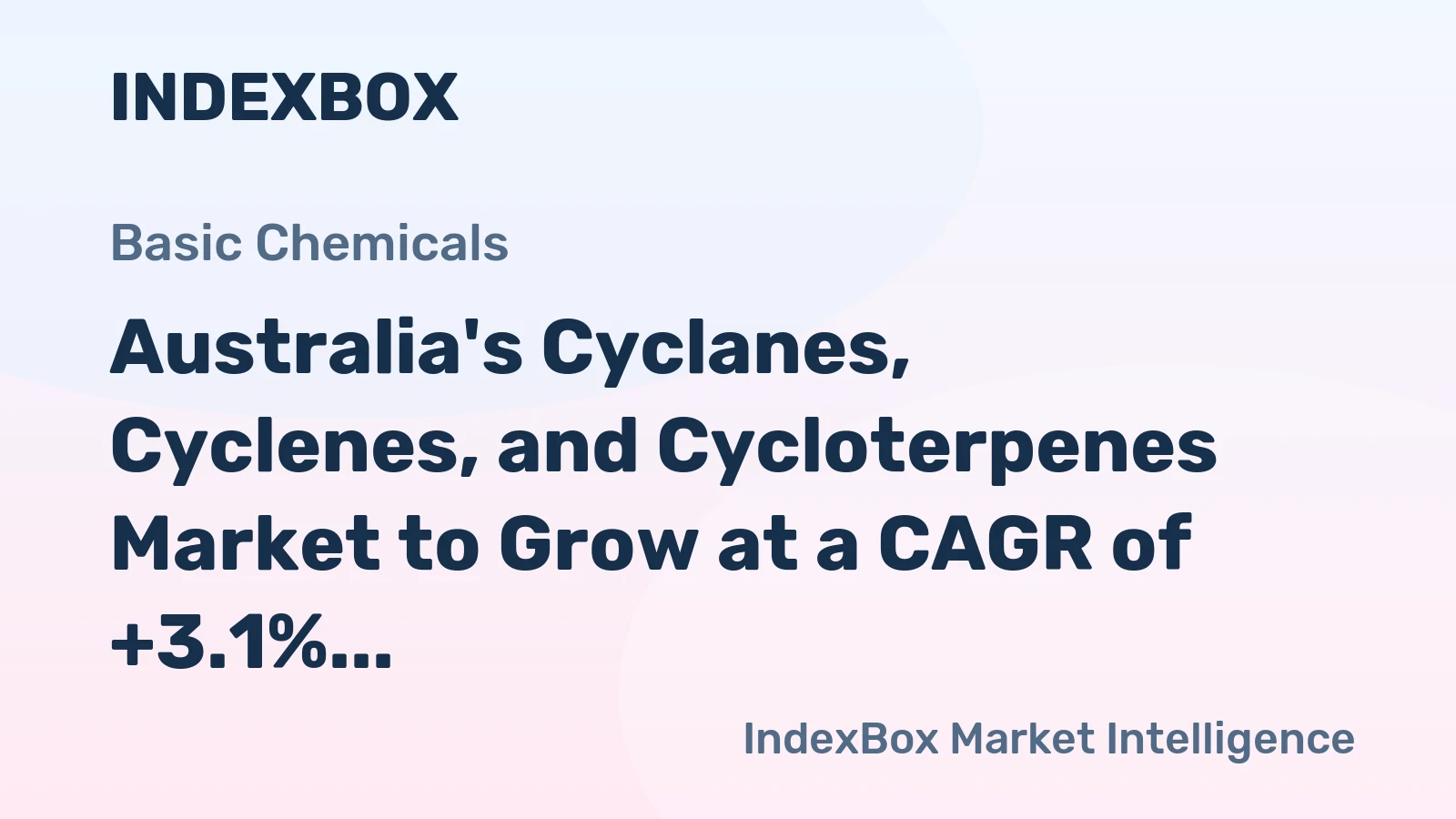 Australia's Cyclanes, Cyclenes, and Cycloterpenes Market to Grow at a CAGR of +3.1% over the Next Decade