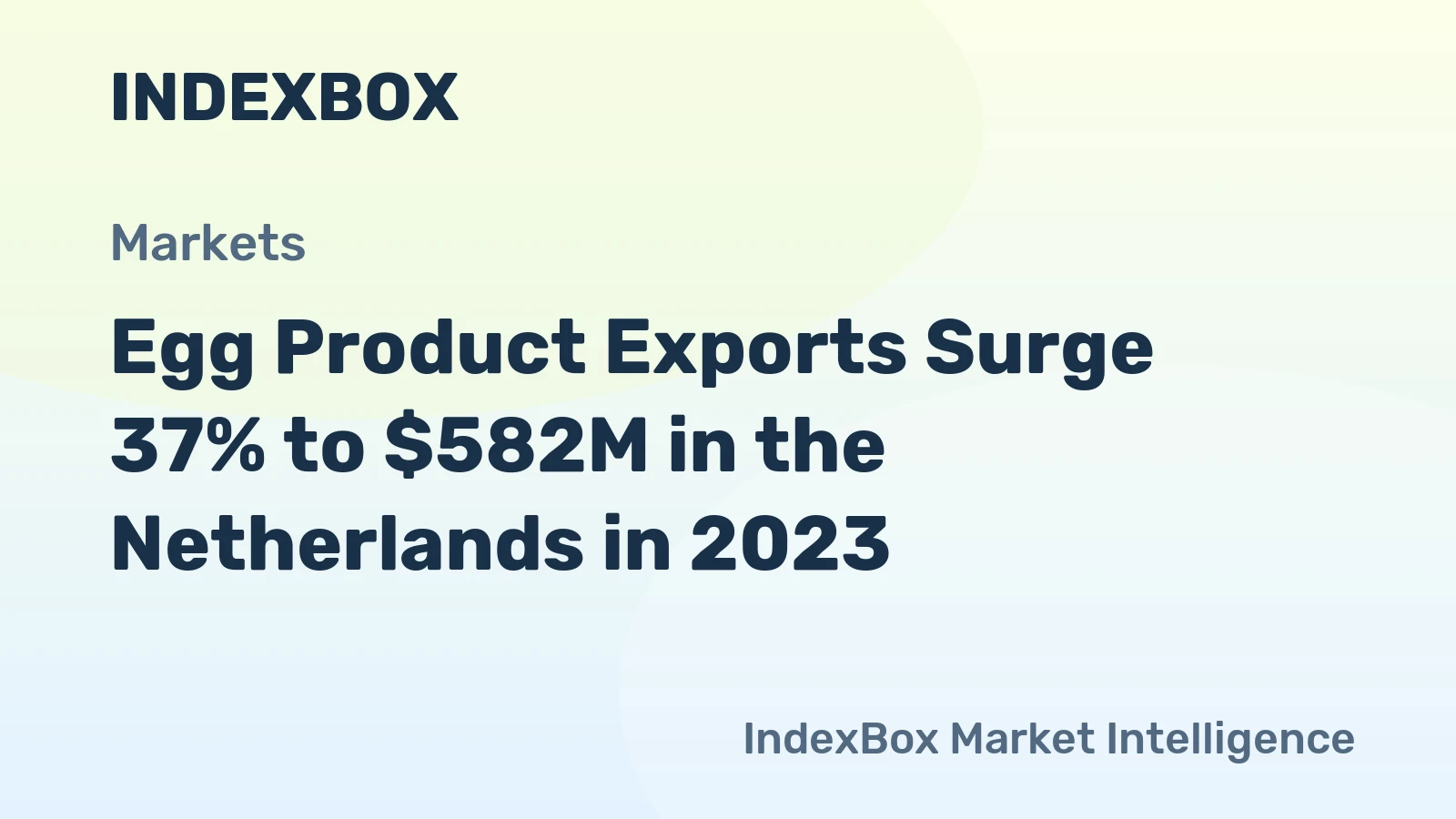 Egg Product Exports Surge 37% to $582M in the Netherlands in 2023