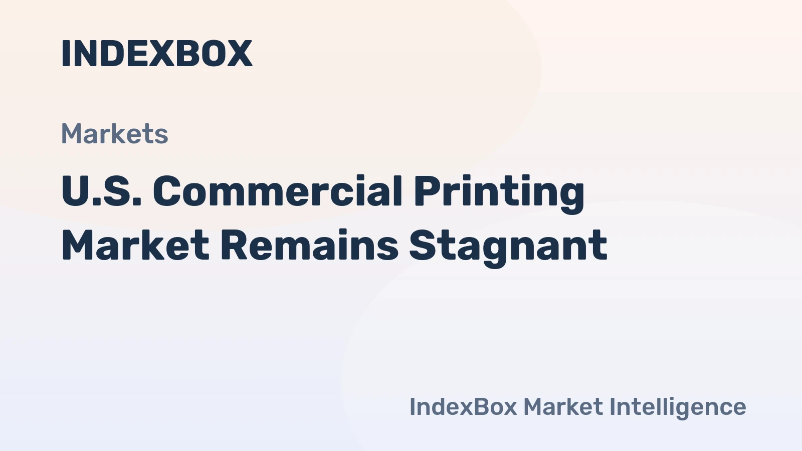 U.S. Commercial Printing Market Remains Stagnant