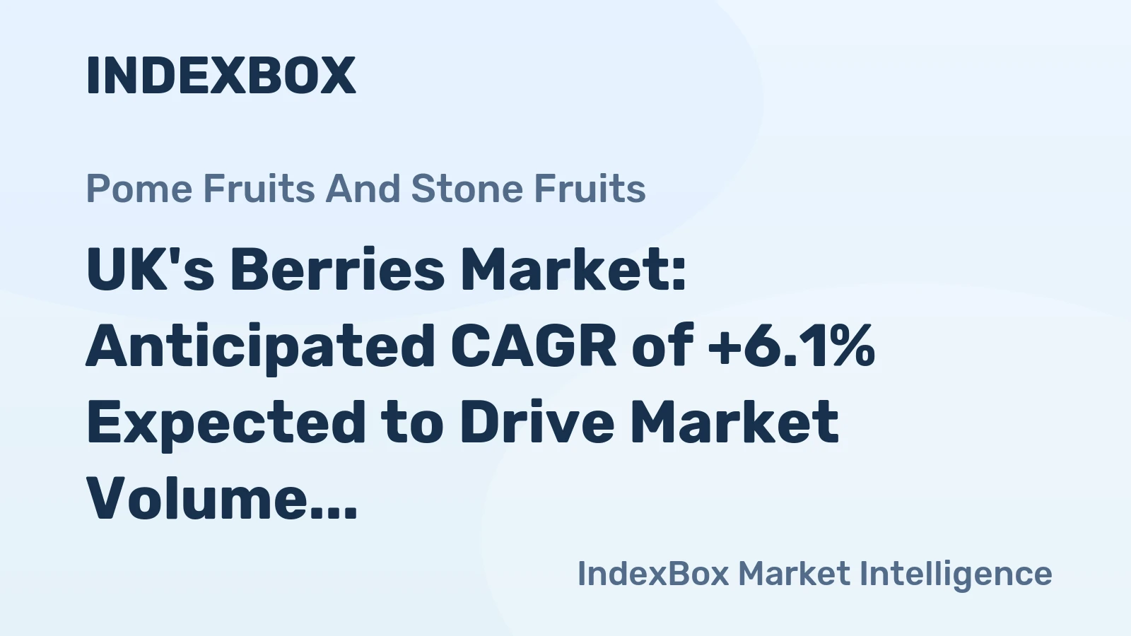 UK's Berries Market: Anticipated CAGR of +6.1% Expected to Drive Market Volume to 369K Tons by 2035