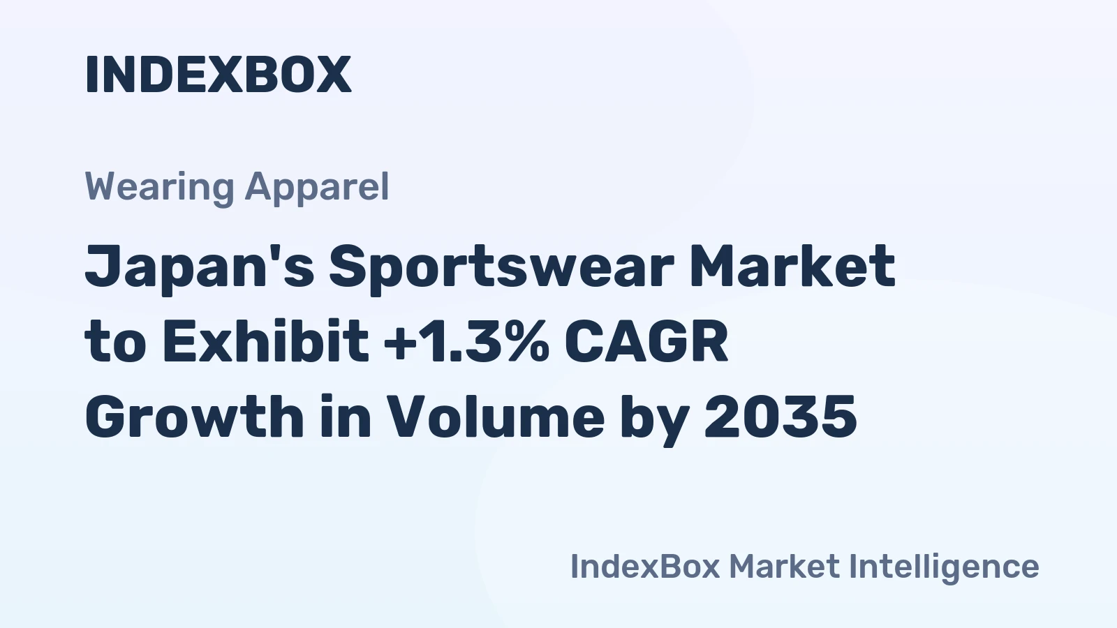 Japan's Sportswear Market to Exhibit +1.3% CAGR Growth in Volume by 2035